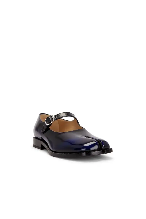 MAISON MARGIELA Tabi Mary Jane Flat In Navy