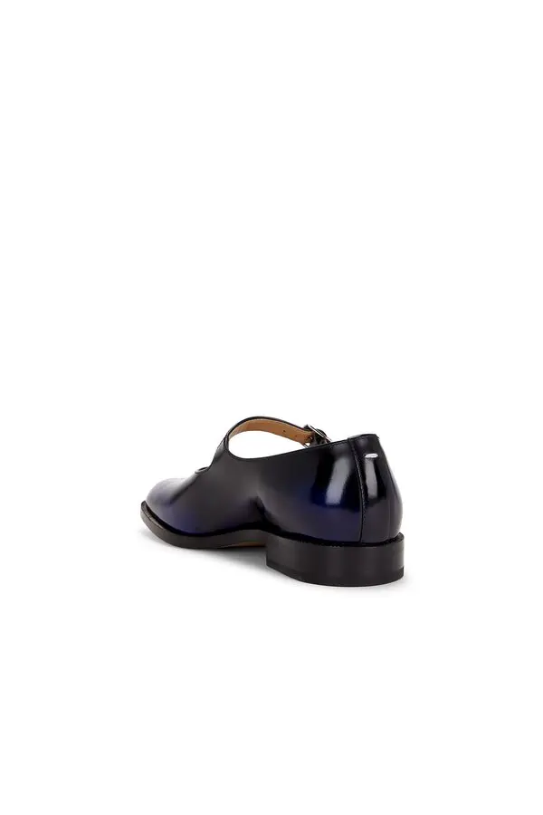 MAISON MARGIELA Tabi Mary Jane Flat In Navy