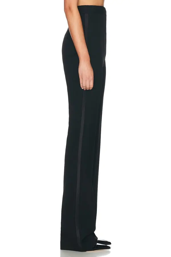TOM FORD High Waist Tailored Tuxedo Straight Pant