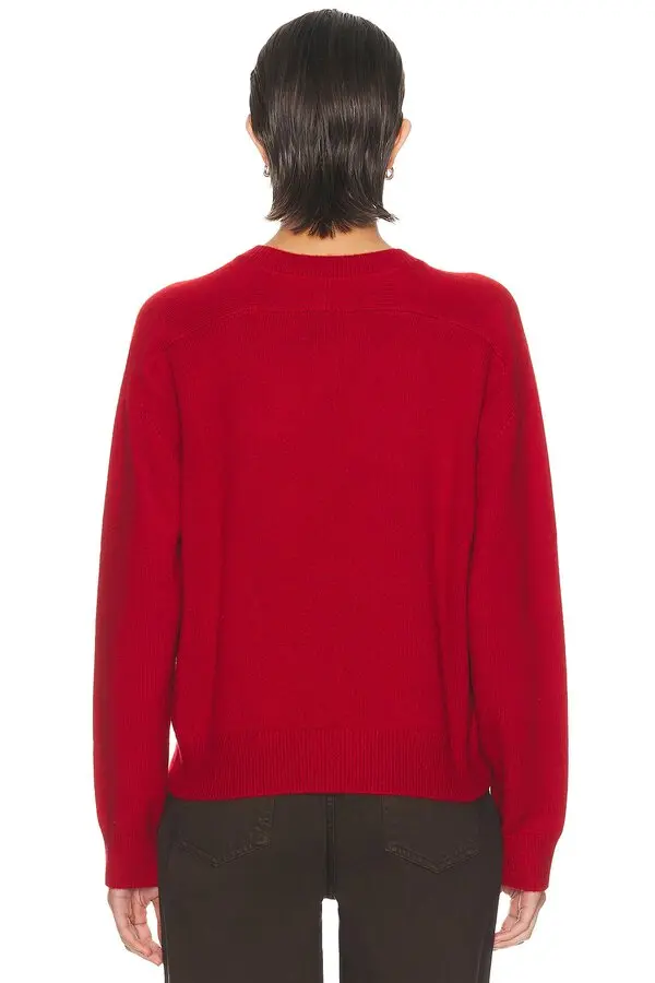 Loulou De Saison Malo Oversized Saddle-sleeve Henley Sweater