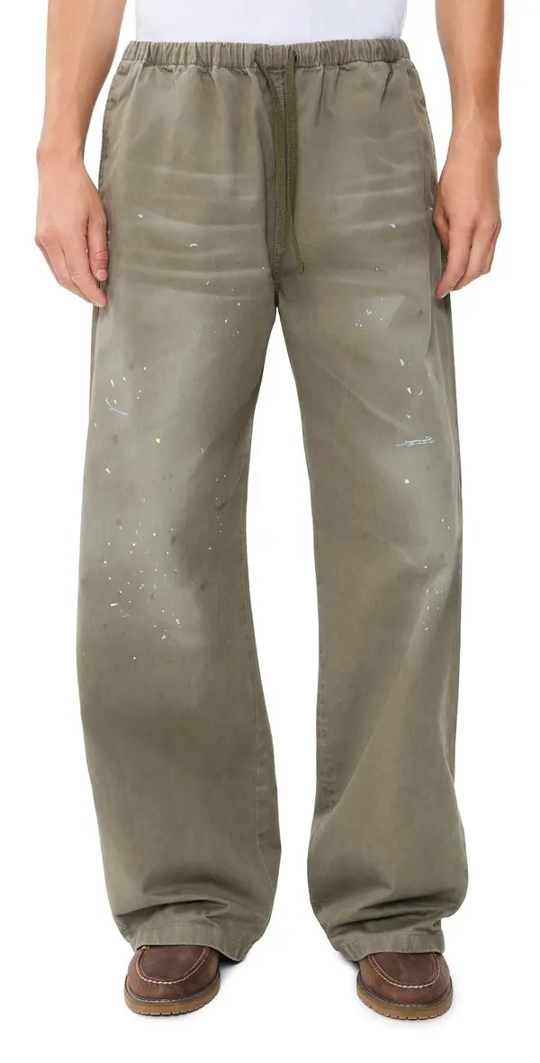 Acne Studios Plott Twill Pants - Dusty Green