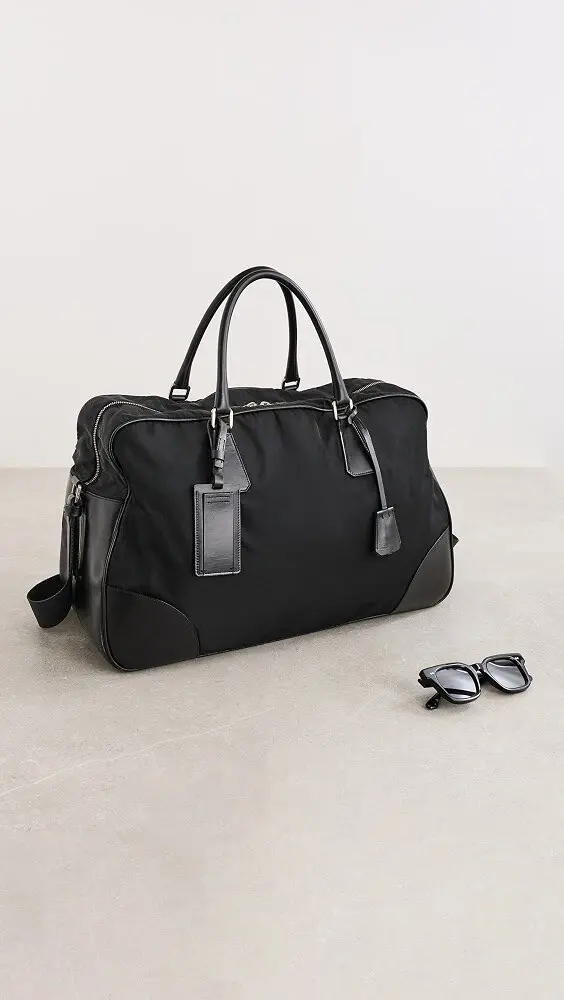 Shopbop Prada Tessuto Nylon Weekender Travel Bag