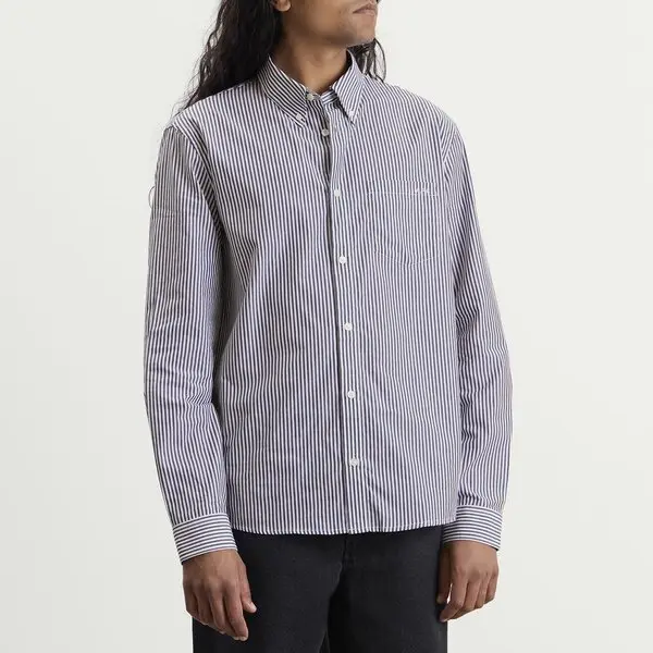 A.p.c. New Greg Stripe Poplin Shirt
