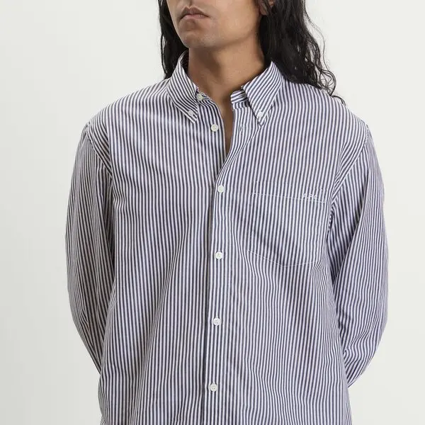 A.p.c. New Greg Stripe Poplin Shirt