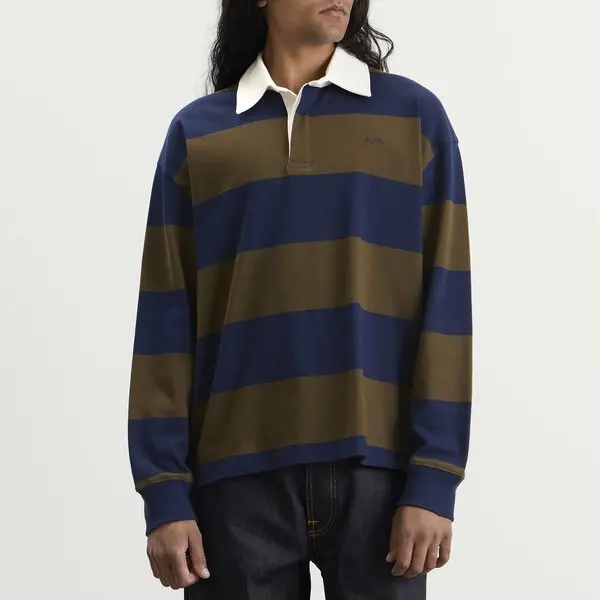A.p.c. Isaac Block Stripe Rugby Shirt