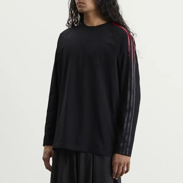 Y3 Oversized Gradient Stripes Long Sleeve T-shirt