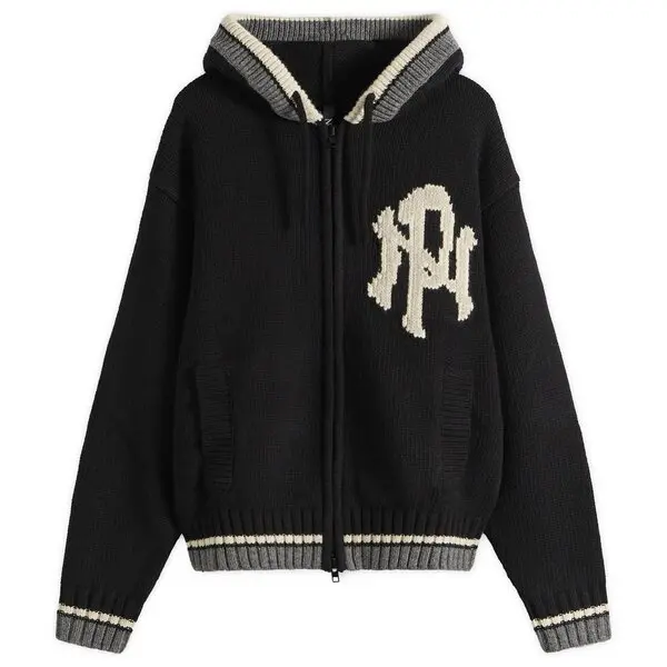 NO PROBLEMO Nyp Varsity Zip Through Knit