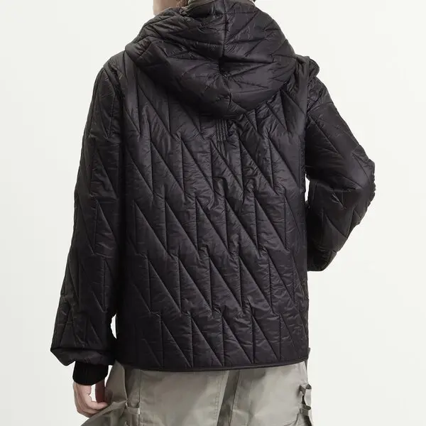 Rick Owens Quilted Zip-up Jacket With Hood