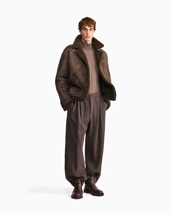 Giorgio Armani Slim-fit Virgin Wool Turtle Neck Sweater - Brown
