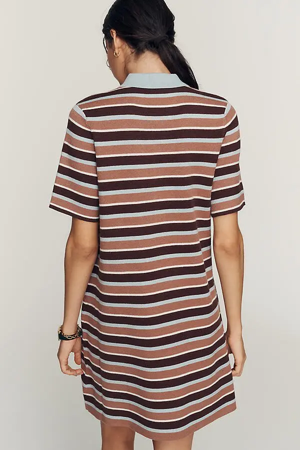 Anthropologie Pollie Striped Sweater Dress - Blue Stripe