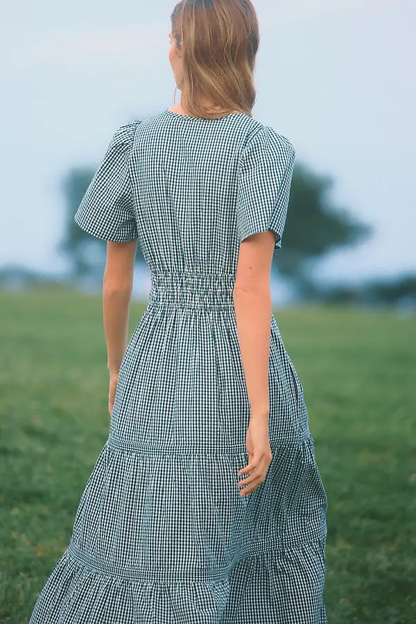 Anthropologie Somerset Tiered Midi Dress