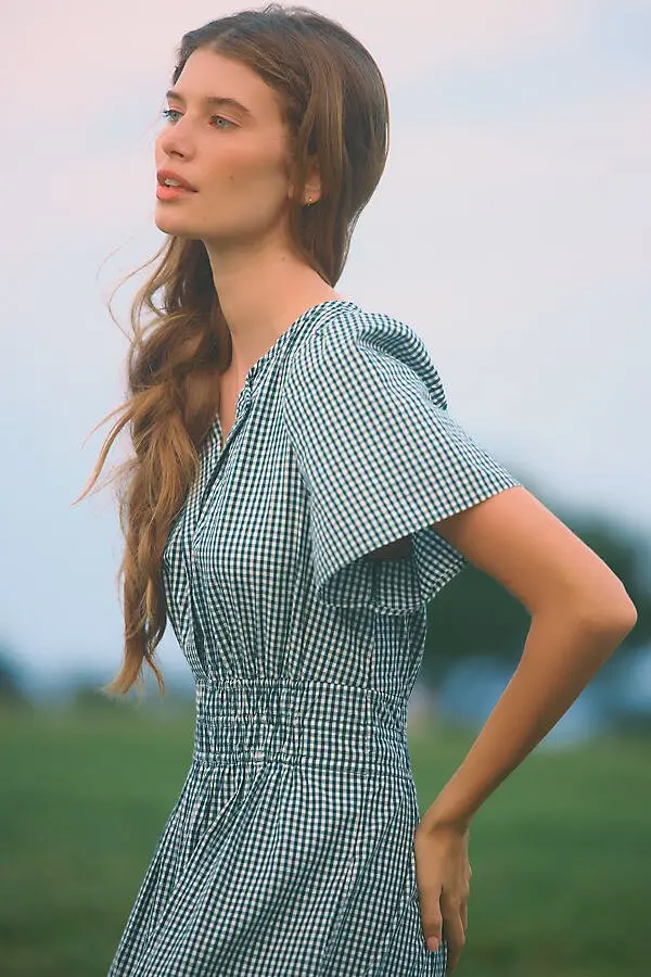 Anthropologie Somerset Tiered Midi Dress