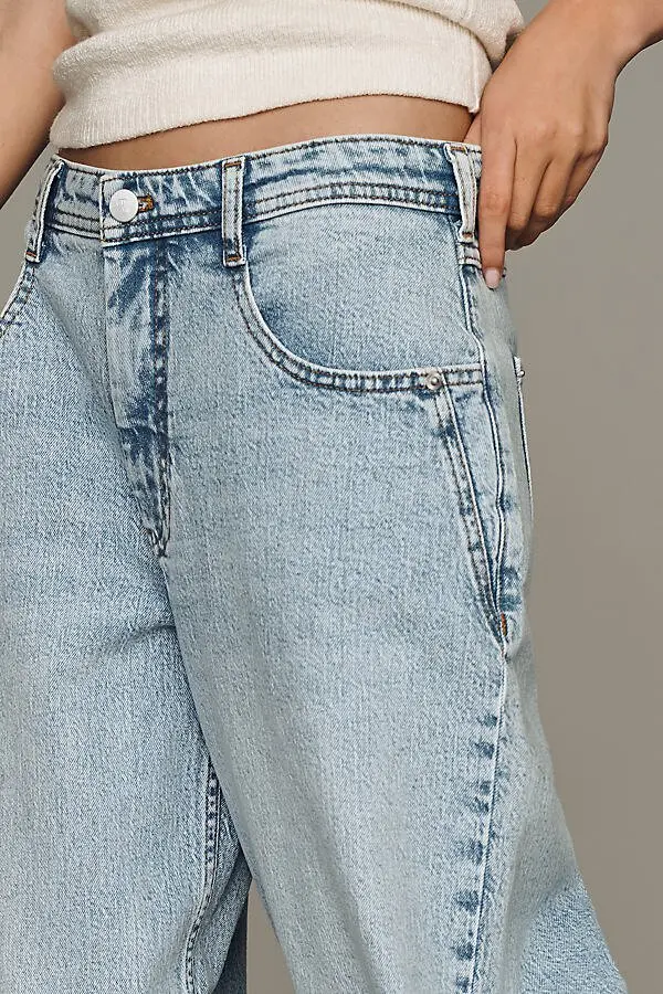 PILCRO Jules Embroidered Straight-leg Jeans