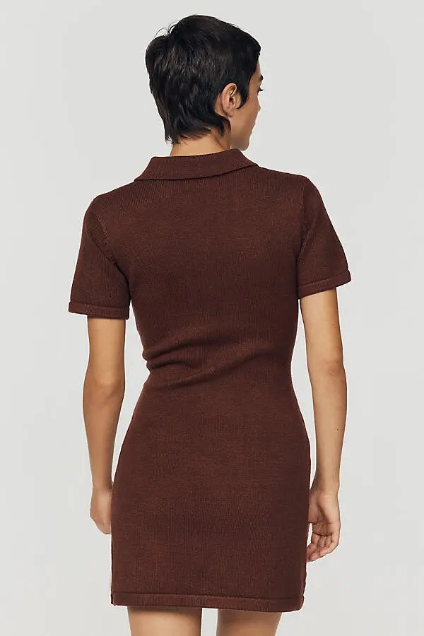 English Factory Argyle Knit Mini Dress