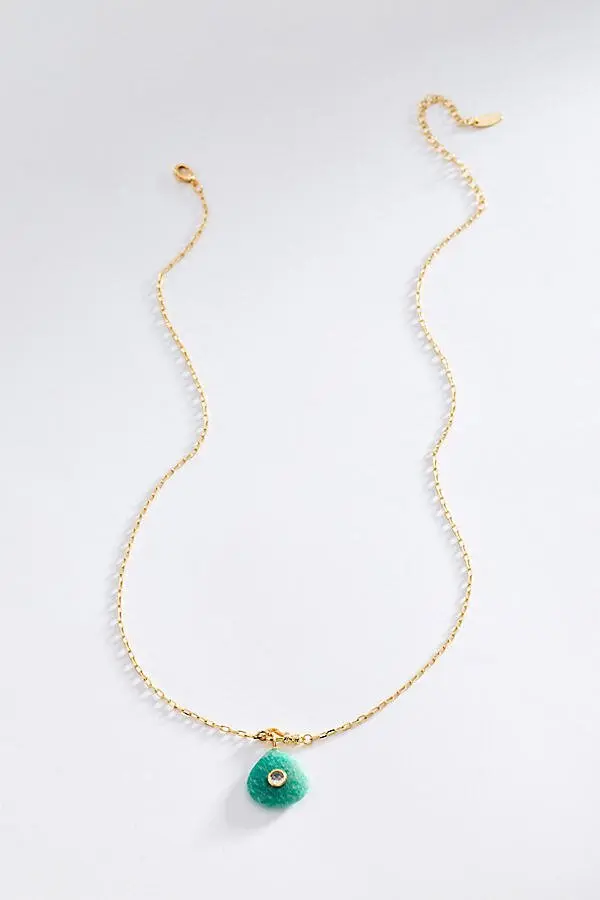 Anthropologie Delicate Stone Necklace