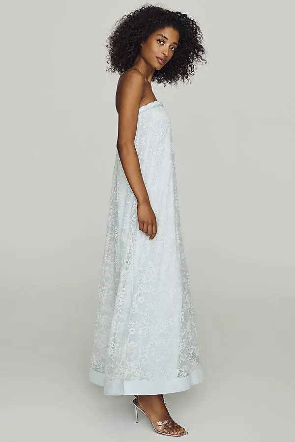 MARE MARE Strapless Lace Maxi Dress