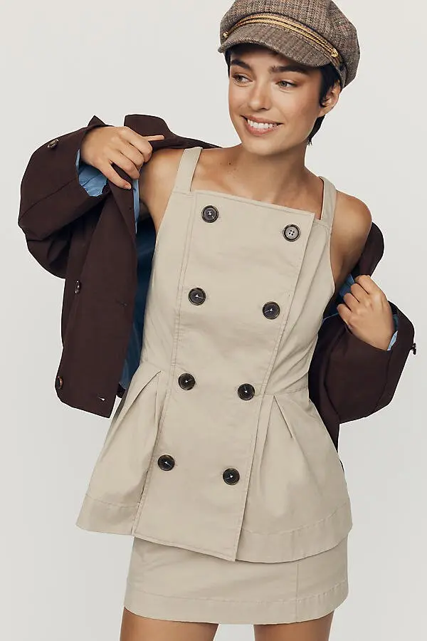 Maeve Tailored Peplum Top