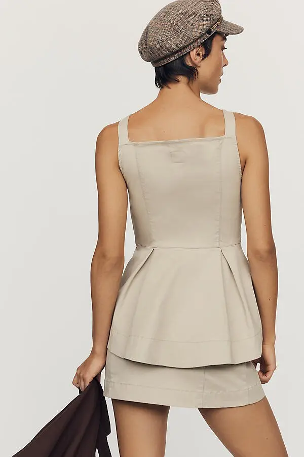 Maeve Tailored Peplum Top
