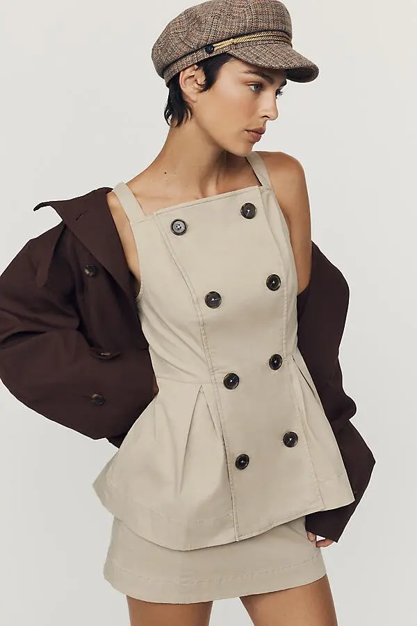 Maeve Tailored Peplum Top