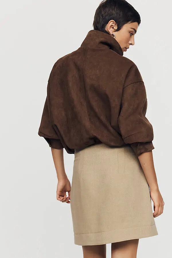 Maeve Layered Suitg Mi Skirt
