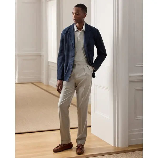 Ralph Lauren Cashmere-linen Polo Sweater