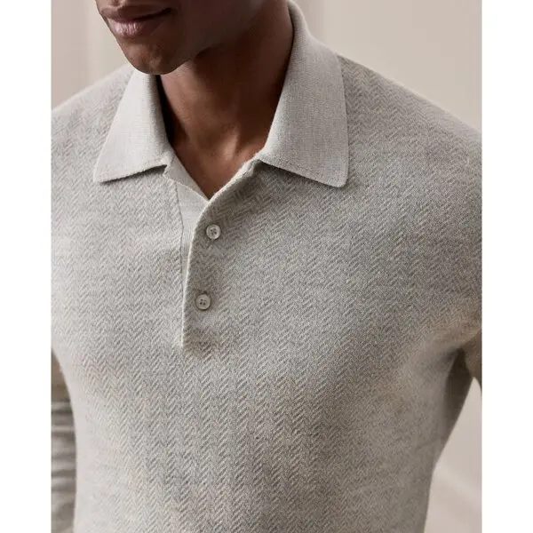 Ralph Lauren Cashmere-linen Polo Sweater