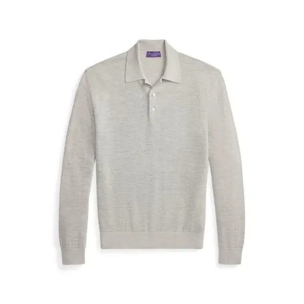 Ralph Lauren Cashmere-linen Polo Sweater