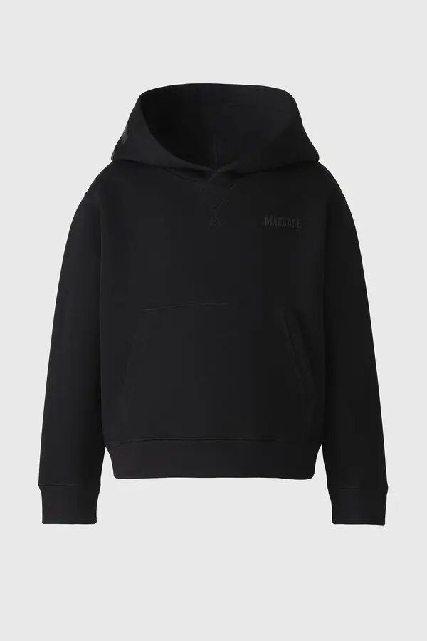 Mackage Cyrus Hooded Sweatshirt With Logo Detail - Black