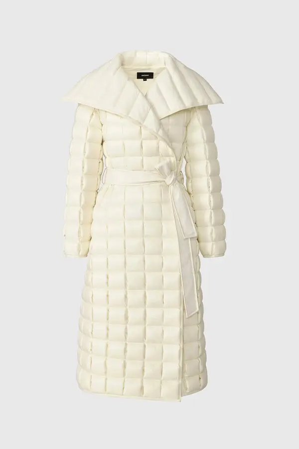 Mackage Diva Long Down Coat - Cream