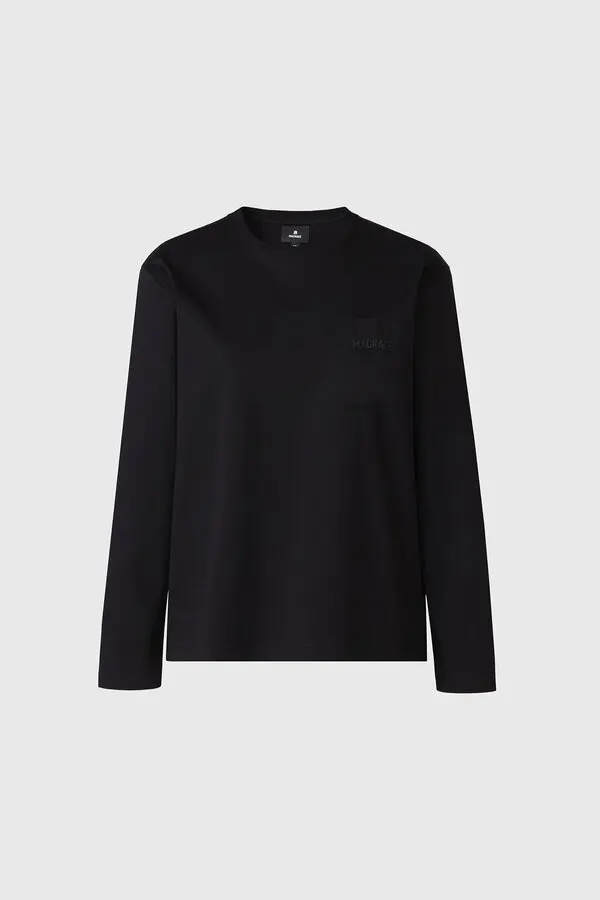 Mackage Bao Organic Cotton T-shirt With Pocket - Black
