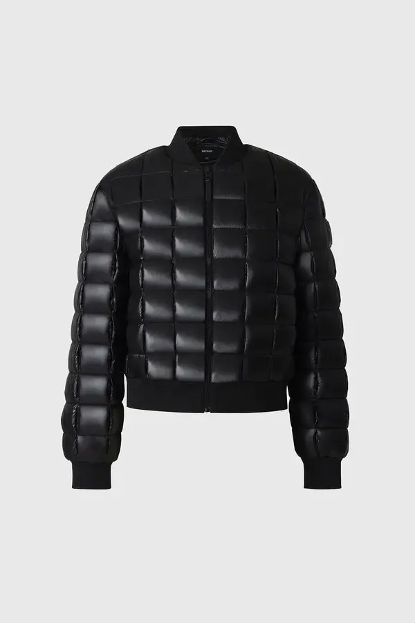Mackage Amida Quilted Bomber Jacket - Black