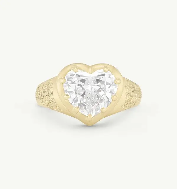 CECE JEWELLERY Heart-cut Diamond Ring In 18ct