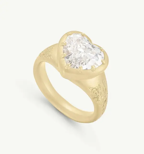 CECE JEWELLERY Heart-cut Diamond Ring In 18ct