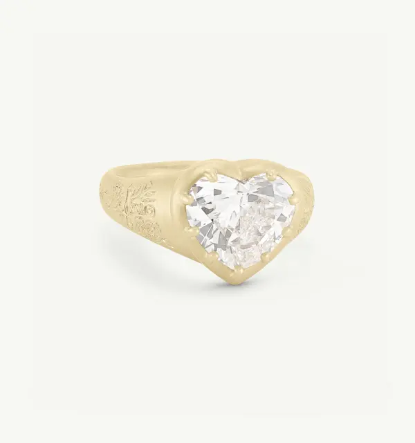 CECE JEWELLERY Heart-cut Diamond Ring In 18ct - Gold