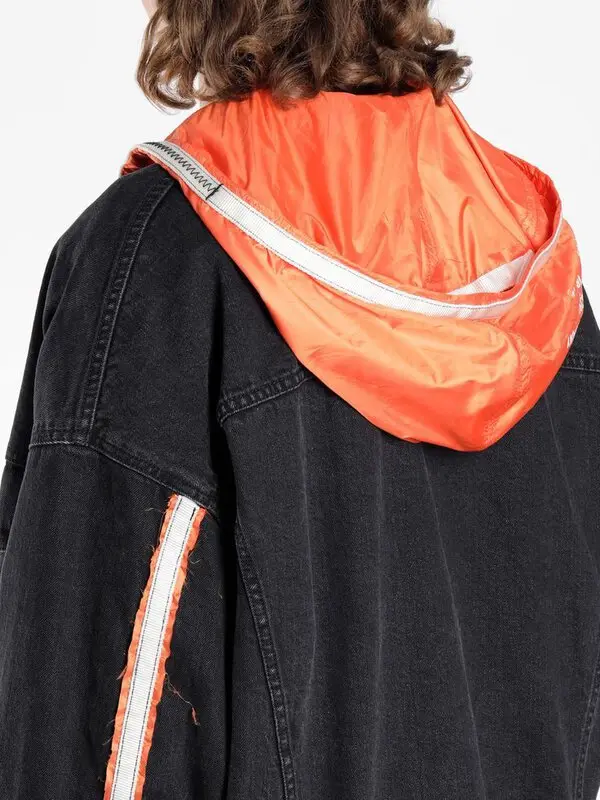 Heron Preston Hooded Denim Coat