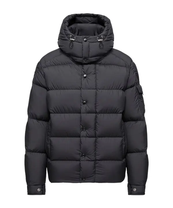 Moncler Maya 70 Hooded Short Puffer Jacket - Black