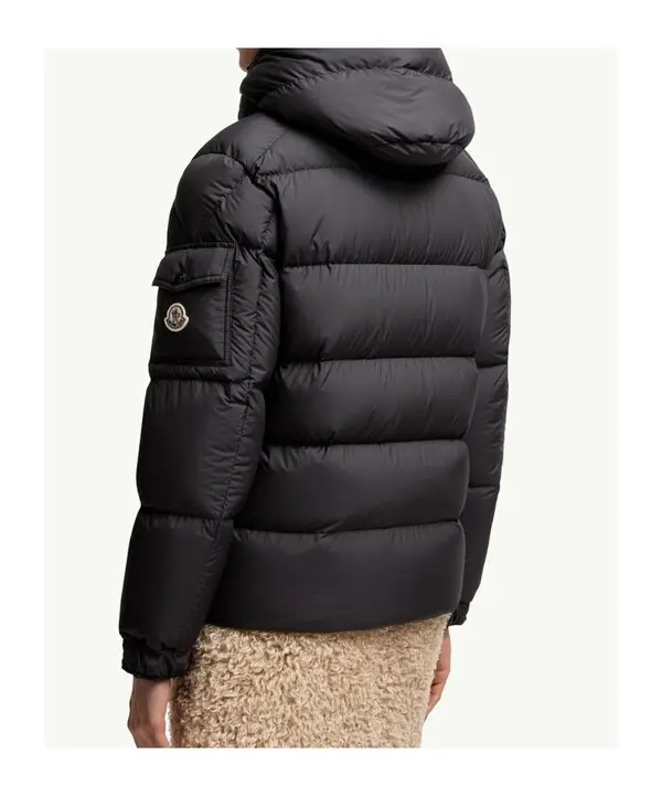 Moncler Maya 70 Hooded Short Puffer Jacket - Black