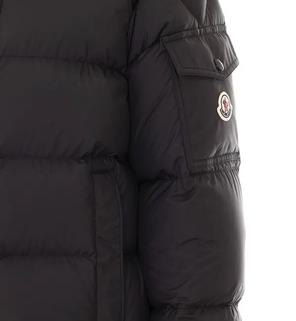 Moncler Maya 70 Hooded Short Puffer Jacket - Black