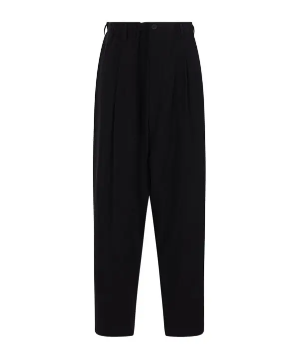 Yohji Yamamoto Pleated Wide-leg Trousers