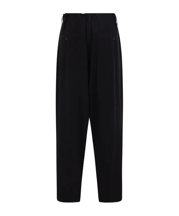 Yohji Yamamoto Pleated Wide-leg Trousers