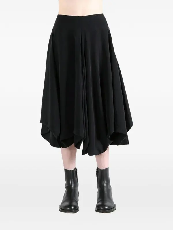 Yohji Yamamoto Draped Asymmetric Skirt