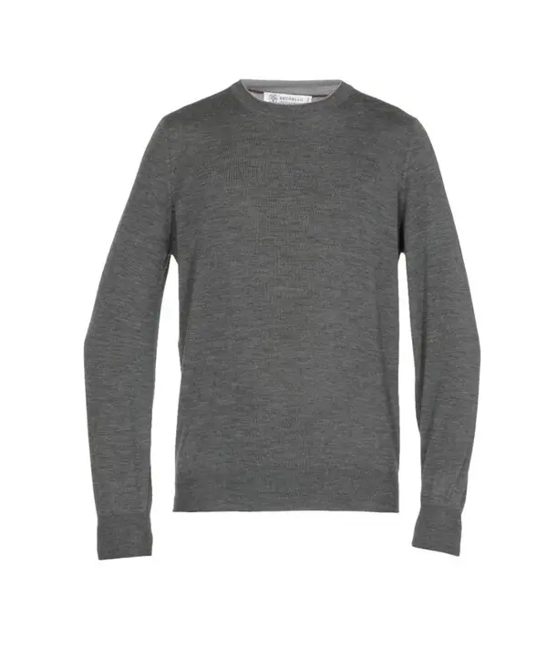 Brunello Cucinelli Crewneck Knitted Jumper - Grey