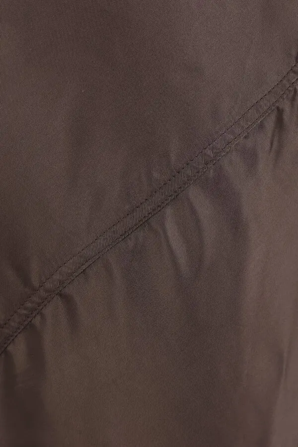 Rick Owens Ribbed Gathered Maxi Skirt
