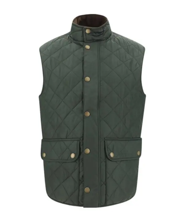 Barbour Quilted Sleeveless Vest With High Neck