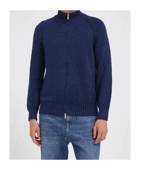 Brunello Cucinelli Zip-up Raglan-sleeve Cardigan - Prussian Blue