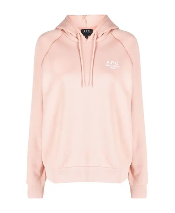 A.p.c. Logo-embroidered Drawstring Hoodie