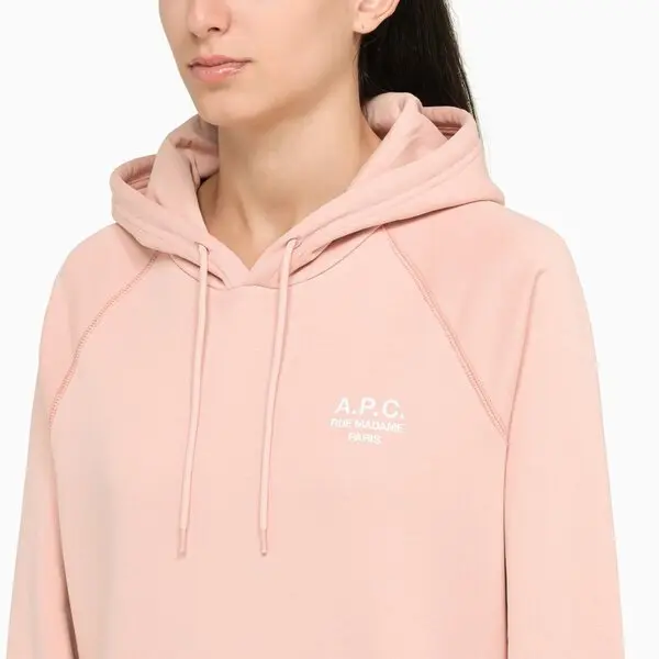 A.p.c. Logo-embroidered Drawstring Hoodie
