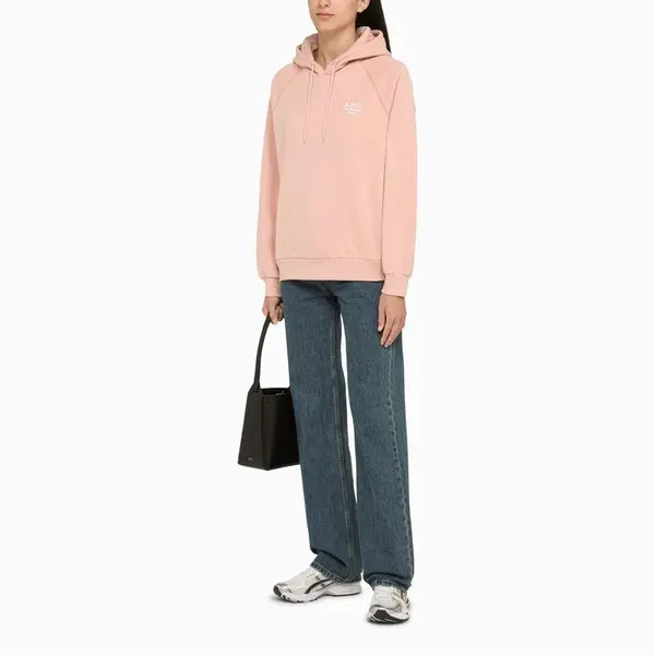 A.p.c. Logo-embroidered Drawstring Hoodie