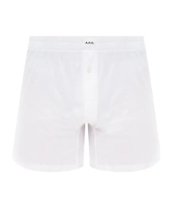 A.p.c. Logo Tag Boxers - White