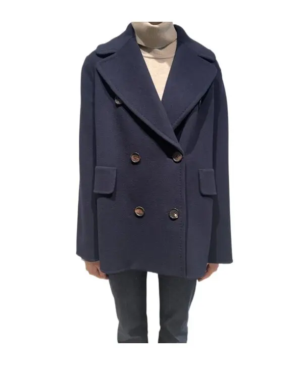 Max Mara Double-breasted Virgin Wool Jacket